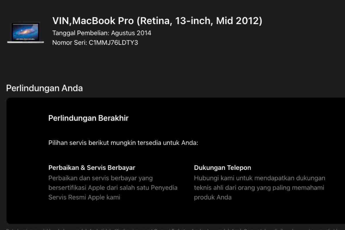 Cara Cek Serial Number di Laptop MacBook Pro dan MacBook Air – Pasitive ...