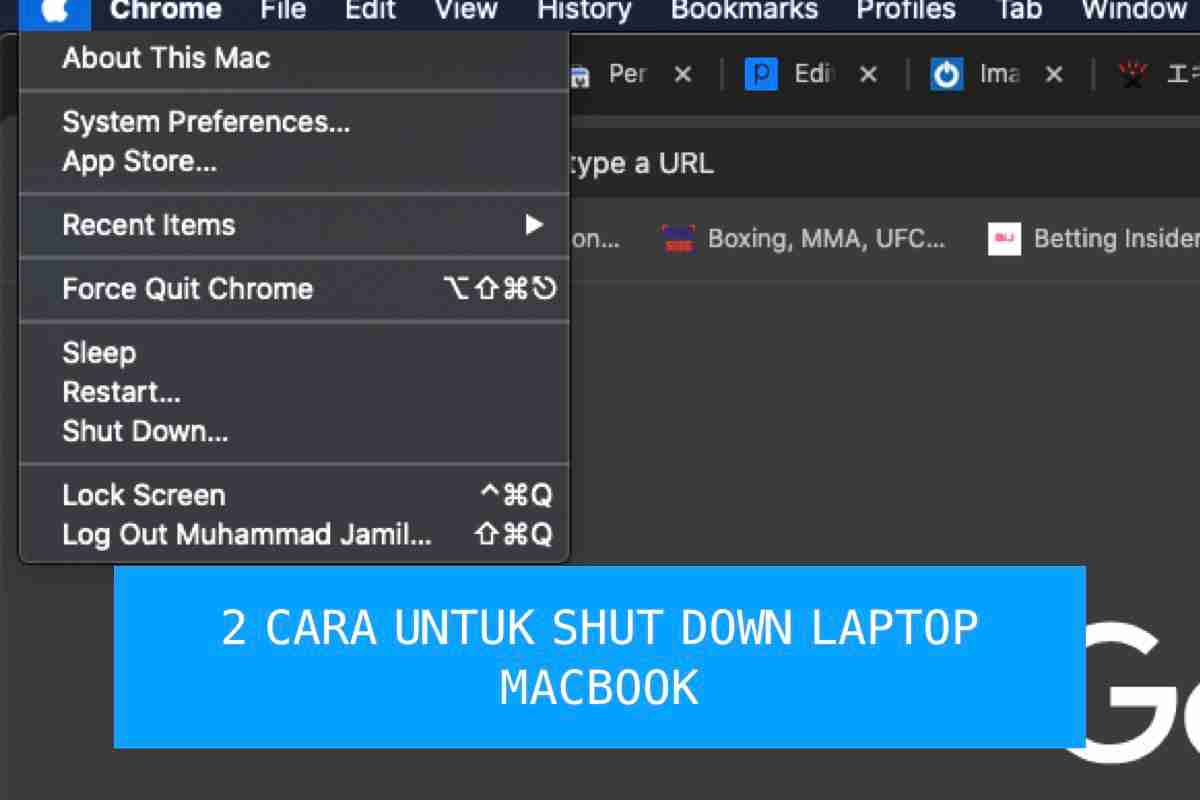 Cara Untuk Shut Down Laptop MacBook Dengan Benar – Pasitive CCTV