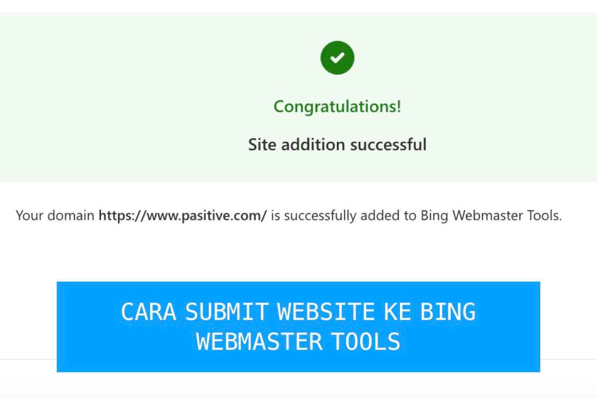 Cara Submit Website Ke Bing Webmaster Tools Agar Cepat Terindex (Update ...