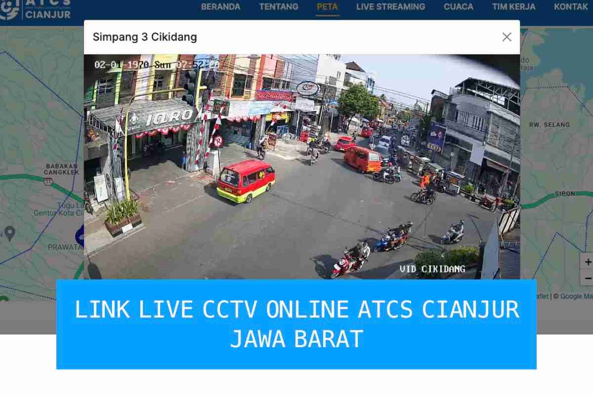 Link Live CCTV Online ATCS Cianjur Lewat HP dan Komputer – Pasitive CCTV