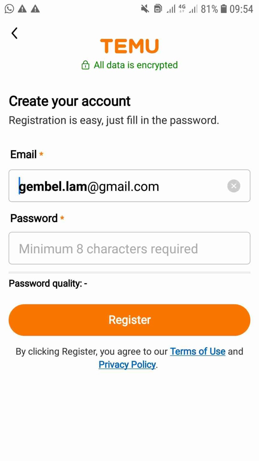 Daftar Akun Aplikasi Temu Menggunakan Email dan Nomor Telepon ...